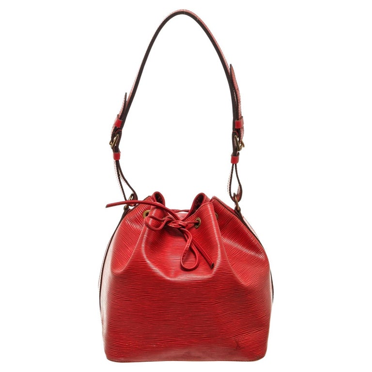 Louis Vuitton Red Epi Leather Noe PM Bag For Sale at 1stDibs