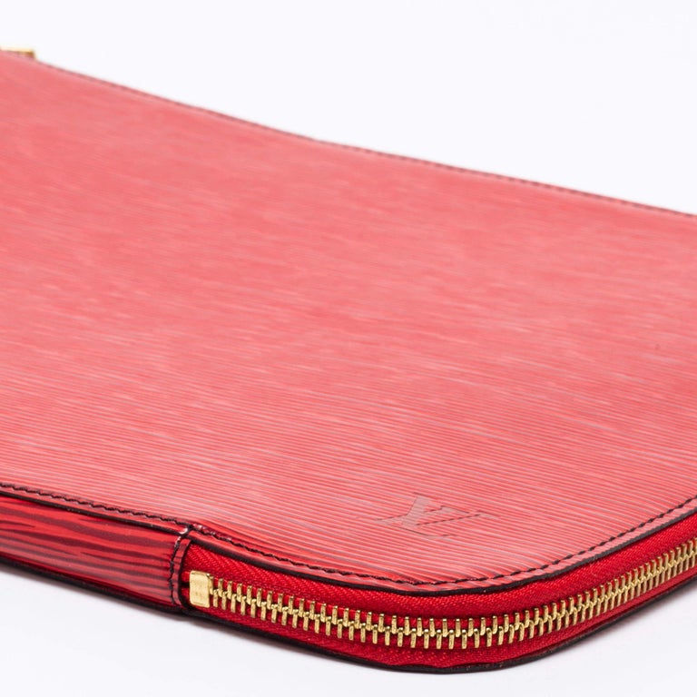 Louis Vuitton Red Epi Leather Poche Documents Portfolio Case For Sale ...