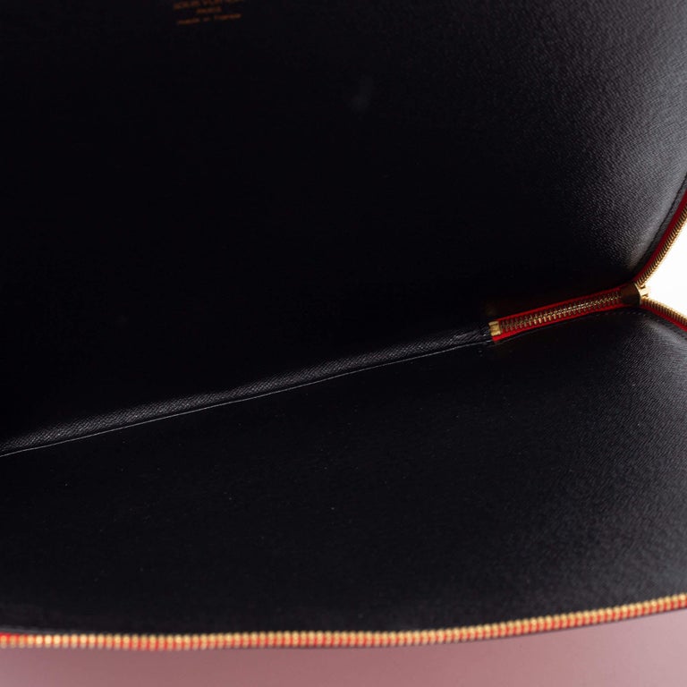 Louis Vuitton Red Epi Leather Poche Documents Portfolio Case For Sale ...