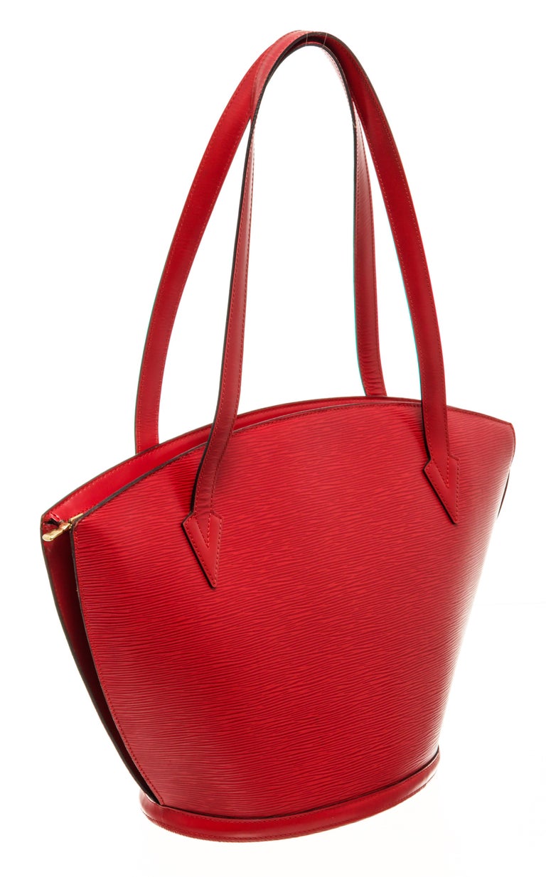 Louis Vuitton Red Epi Leather Saint Jacques Shoulder Bag For Sale at ...