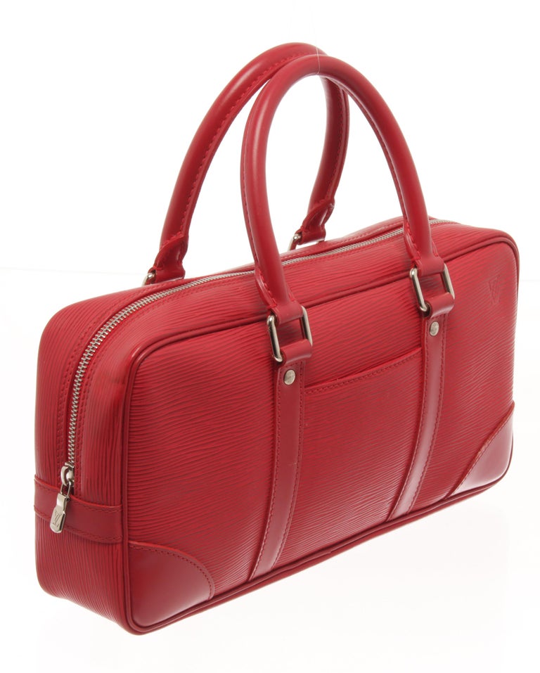 Louis Vuitton Red Epi Leather Vivienne Long Handbag For Sale at 1stDibs