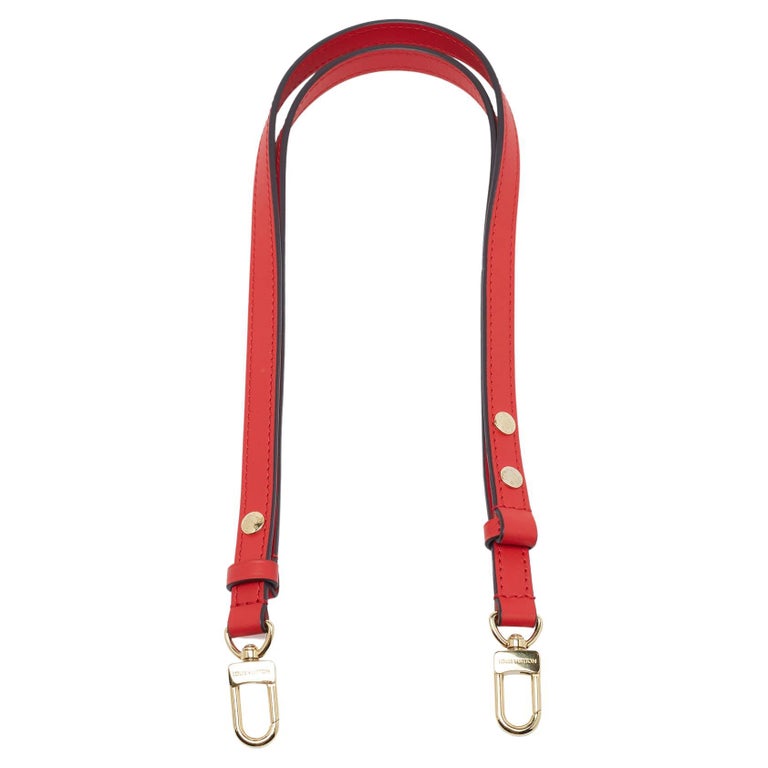 Louis Vuitton Red Leather Adjustable Shoulder Strap For Sale at 1stDibs