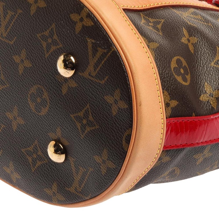 Louis Vuitton Red Monogram Leather Limited Edition Rubis Neo Bucket Bag ...