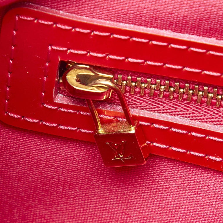 Louis Vuitton Red Patent Leather Bag For Sale at 1stDibs