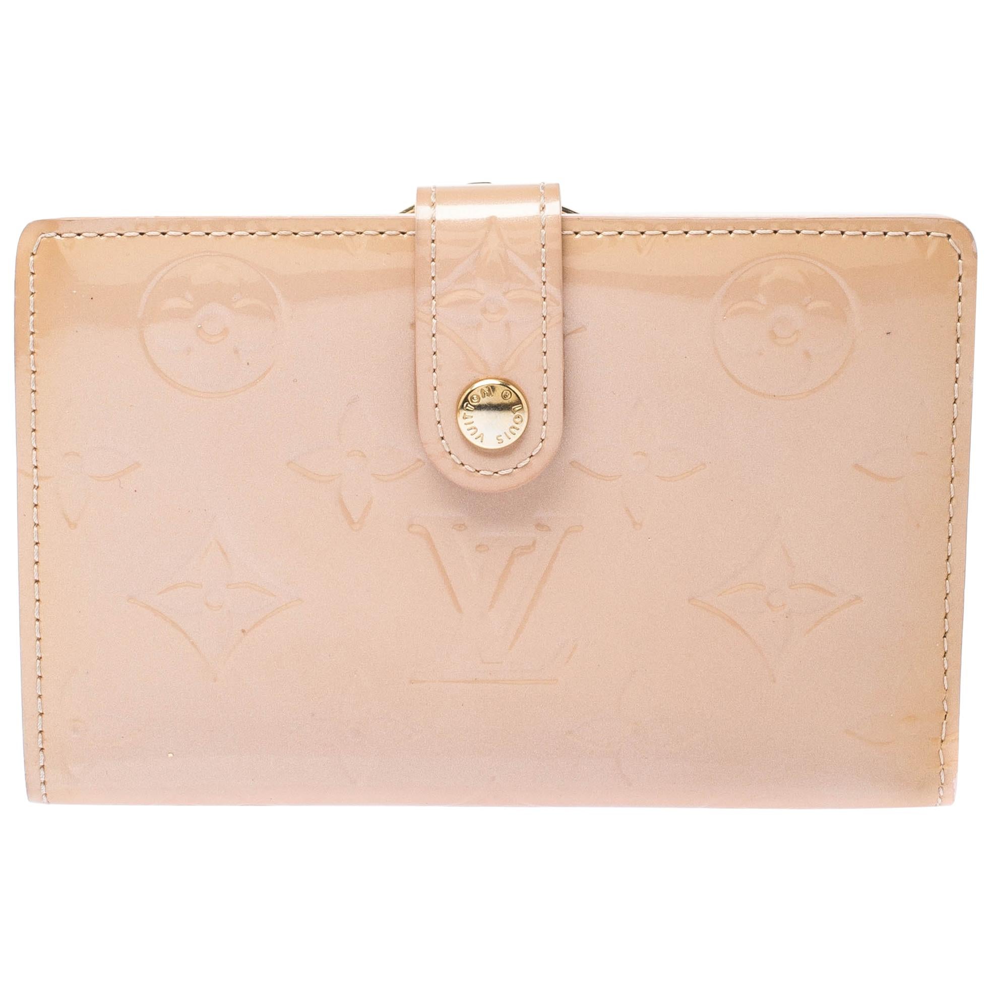 Louis Vuitton Rose Florentine Monogram Vernis French Wallet at 1stDibs