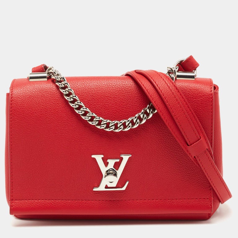 Louis Vuitton Rubis Leather Lockme II BB Bag For Sale at 1stDibs