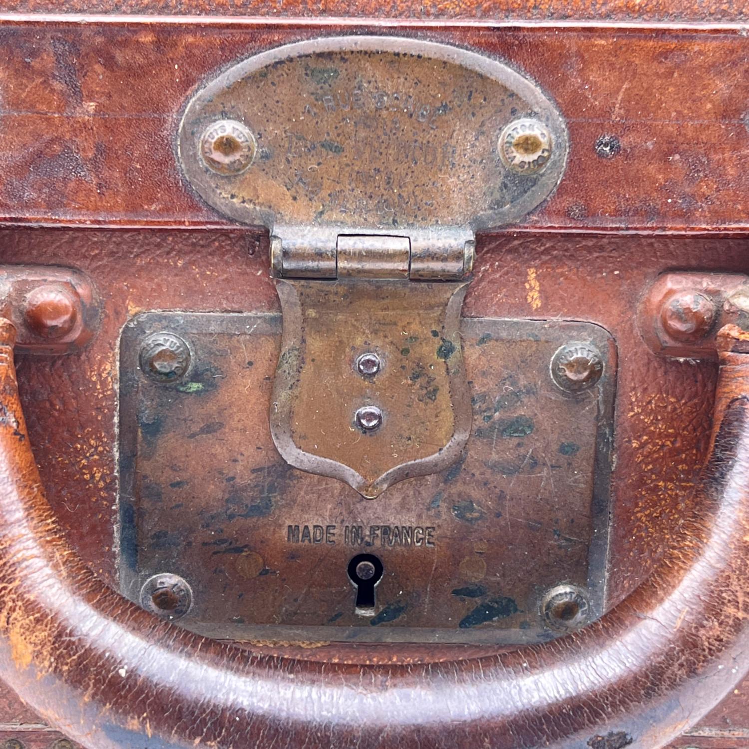 Louis Vuitton Rue Scribe Vintage 1930s Rare Leather Hardside Luggage ...