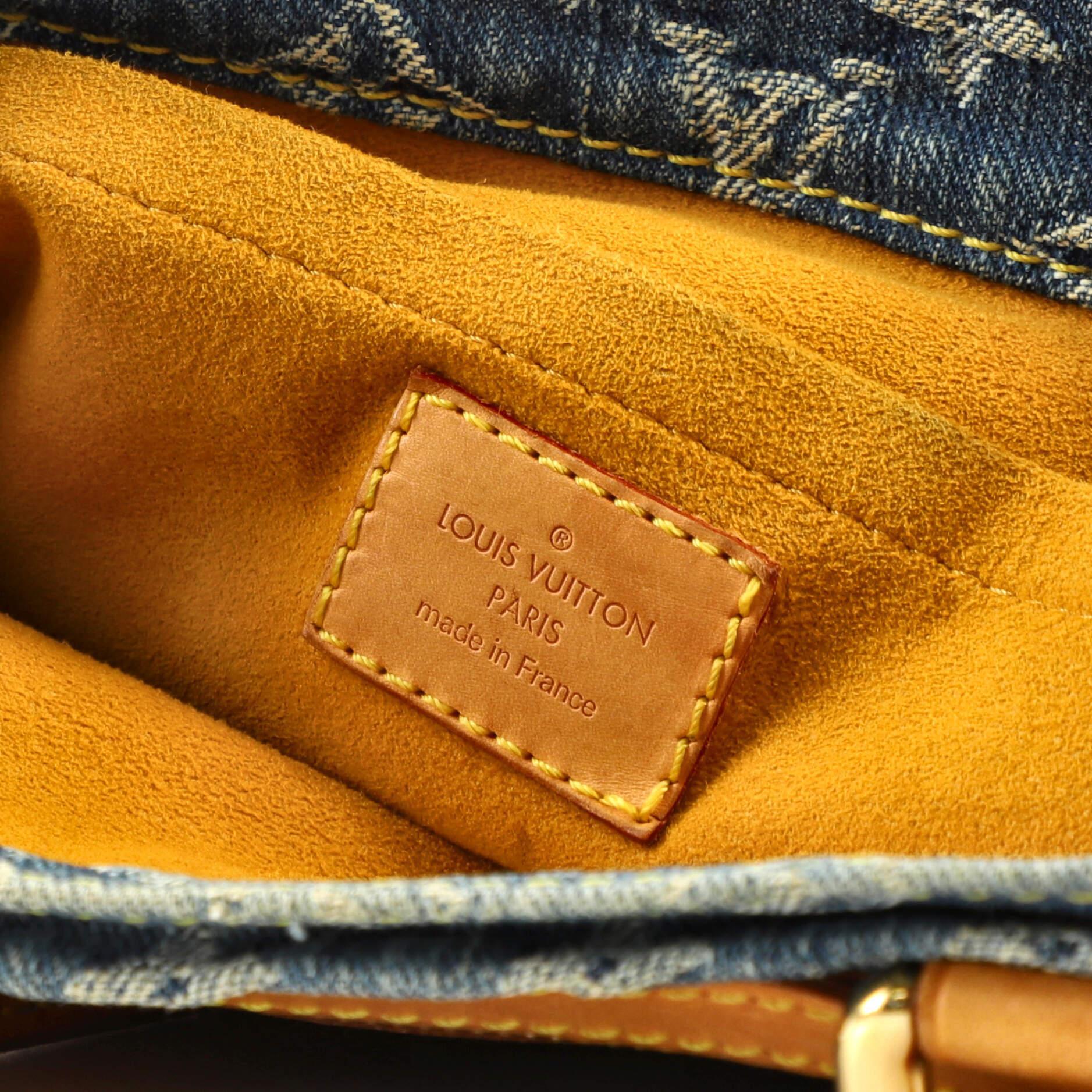 Louis Vuitton Sac Plat Bag Denim at 1stDibs