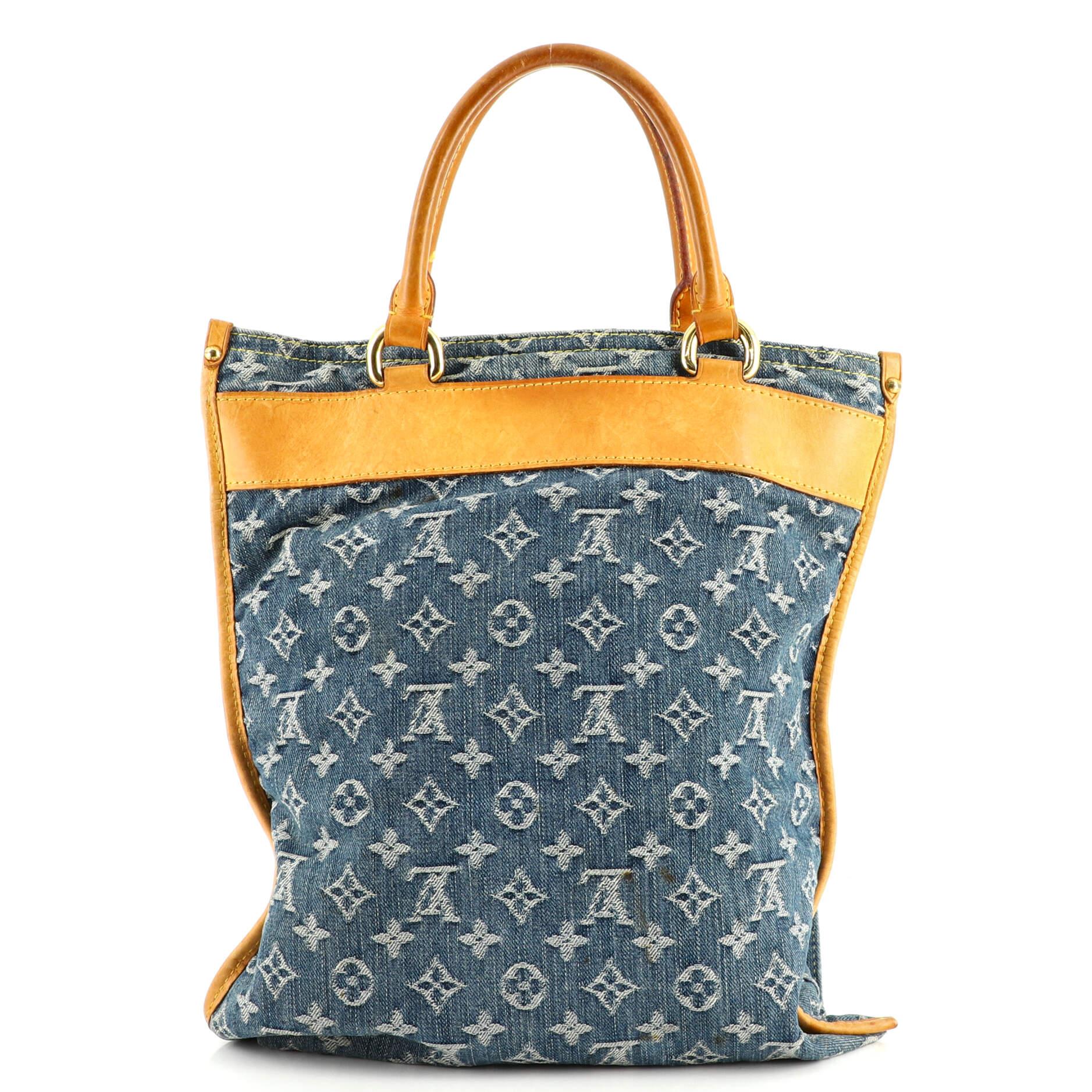 Louis Vuitton Sac Plat Bag Denim at 1stDibs