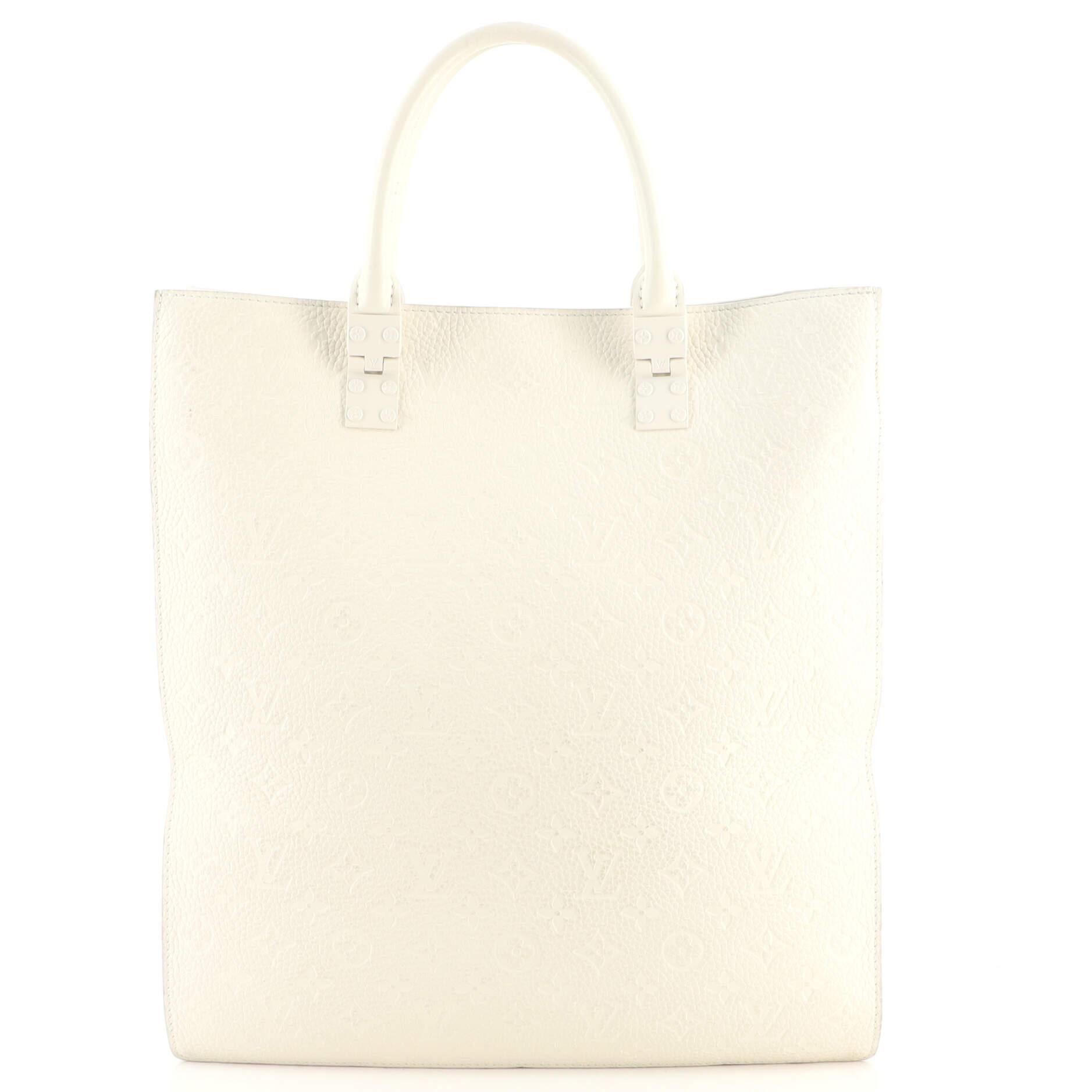 Louis Vuitton Sac Plat Bag Monogram Taurillon Leather For Sale at 1stDibs