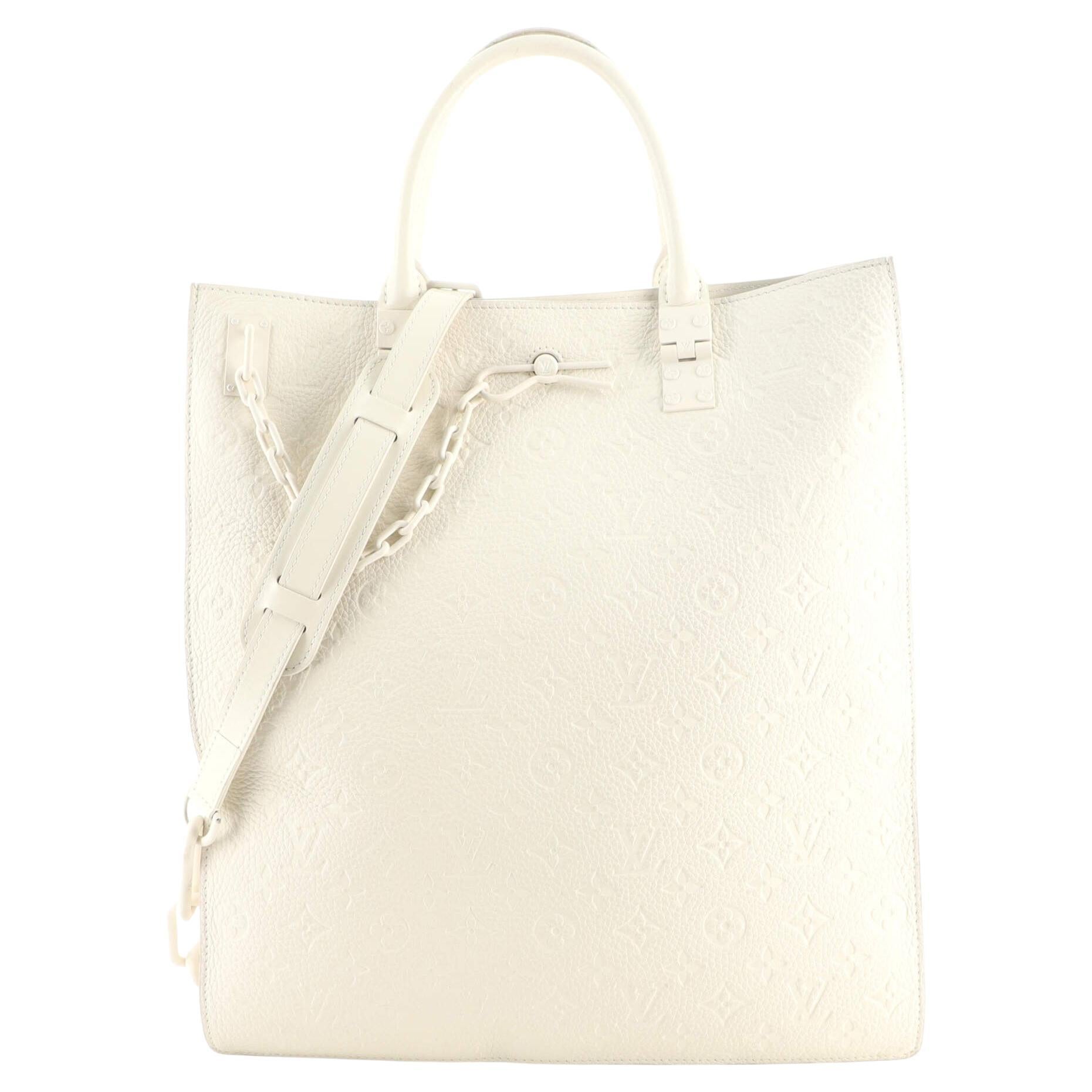 Louis Vuitton Sac Plat Bag Monogram Taurillon Leather For Sale at 1stDibs