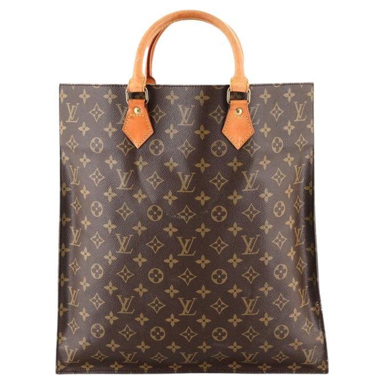 Louis Vuitton Sac Plat Handbag Monogram Canvas GM at 1stDibs