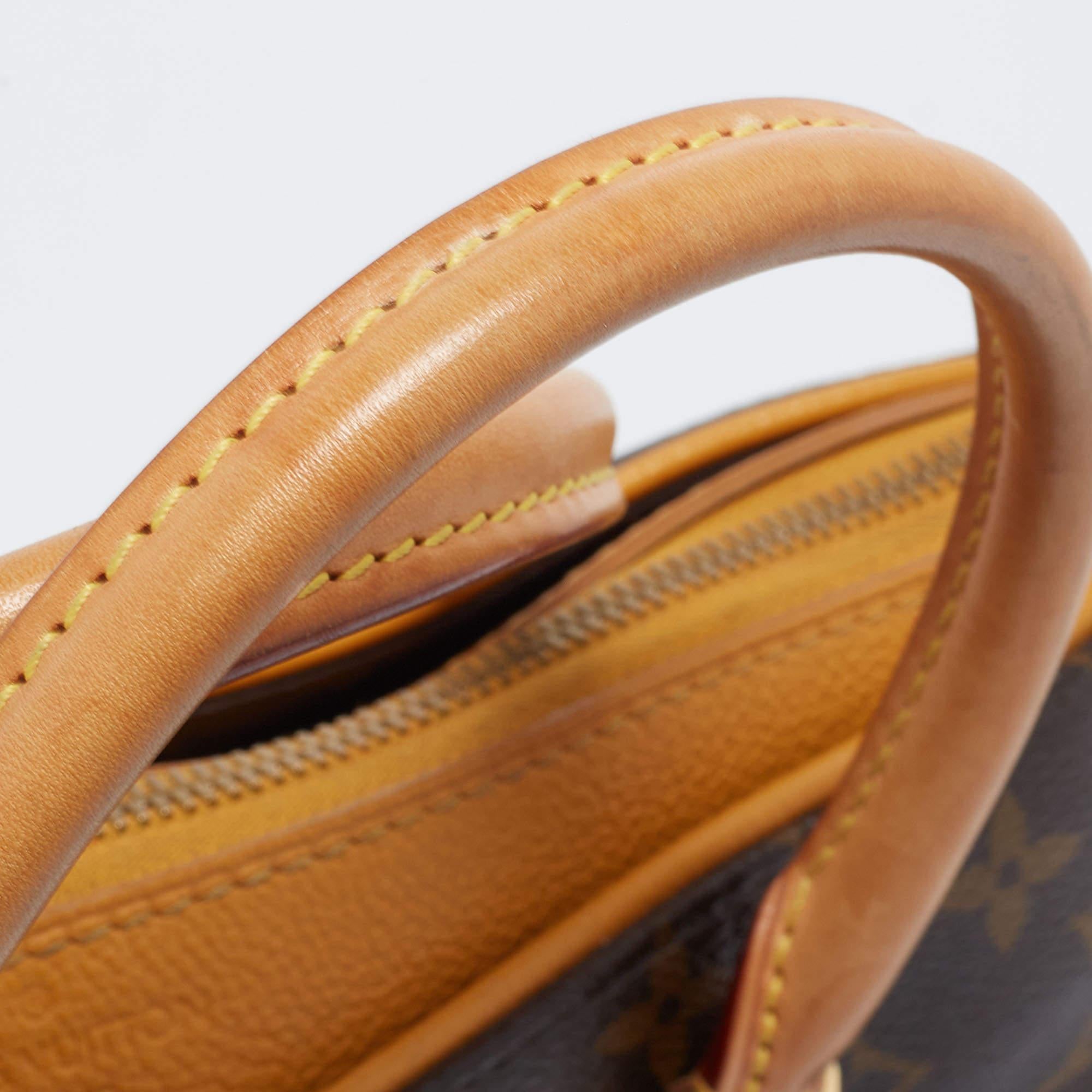 Louis Vuitton Saffran Monogram Canvas Pallas MM Bag For Sale at 1stDibs