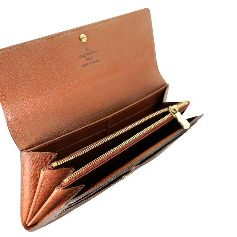 Louis Vuitton Sarah GM Large Canvas Travel Wallet LV-1202P-0012 For ...