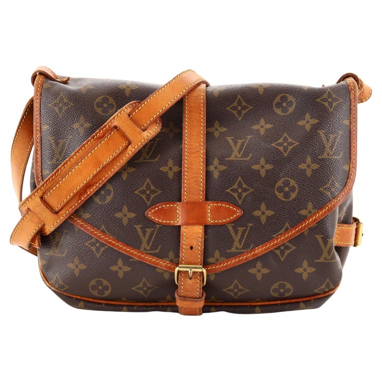 Louis Vuitton Saumur Handbag Monogram Canvas 30 For Sale at 1stDibs