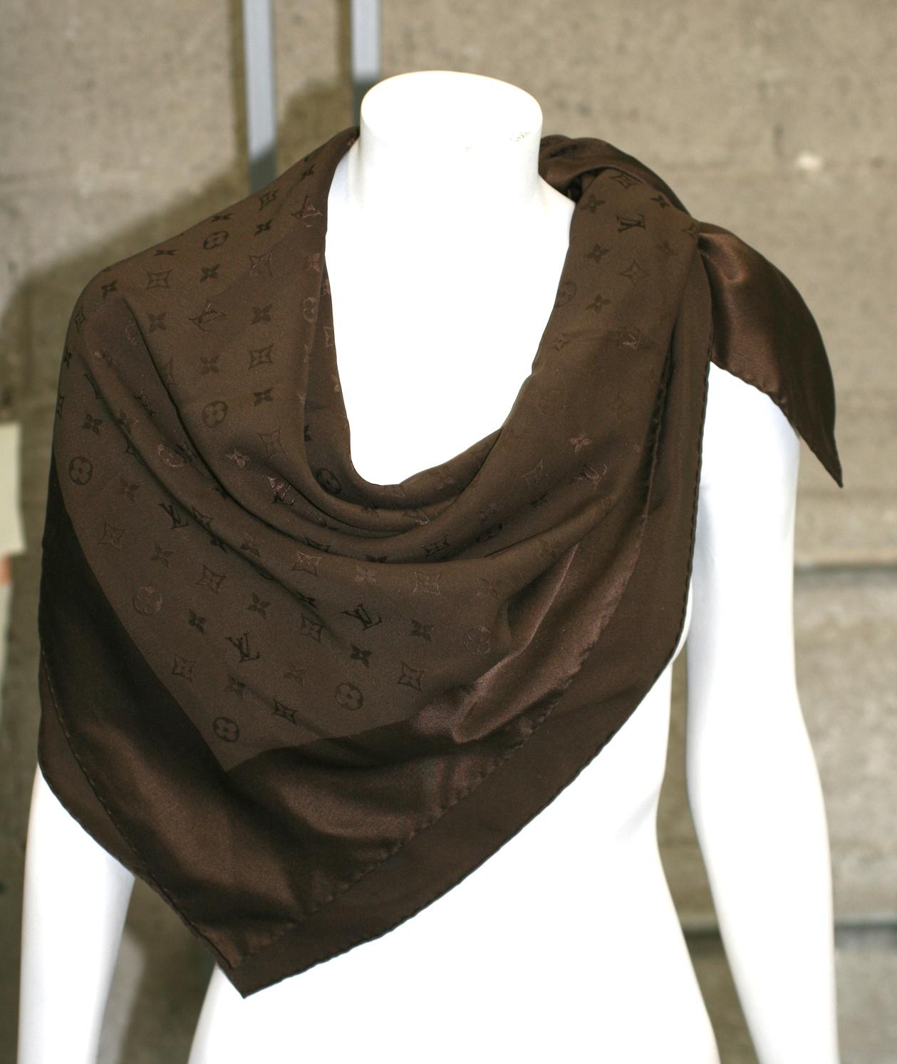 Louis Vuitton Silk Logo Scarf at 1stDibs