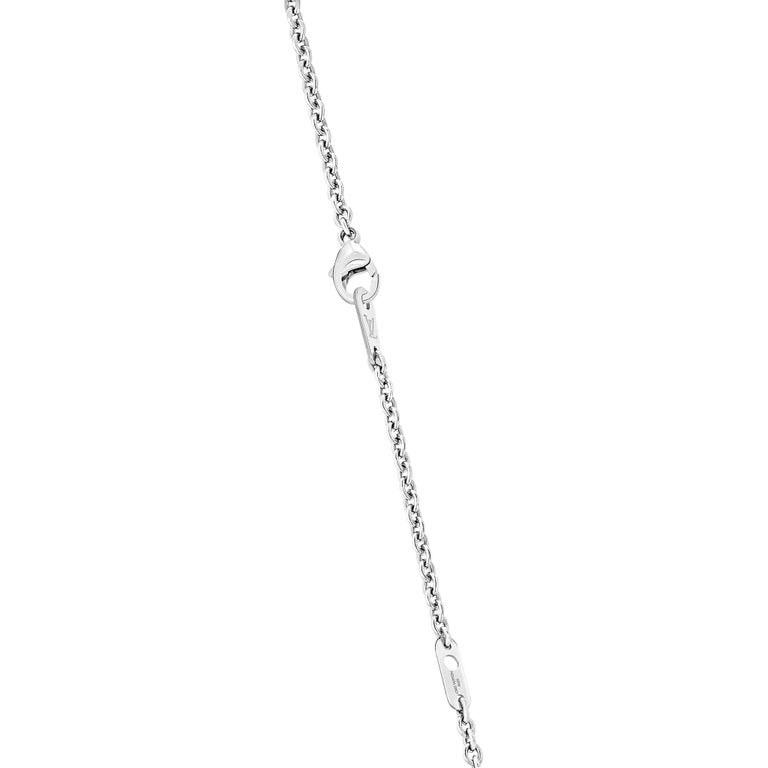 Louis Vuitton Silver-Colour Finish Metal LV Key Pendant For Sale at 1stDibs