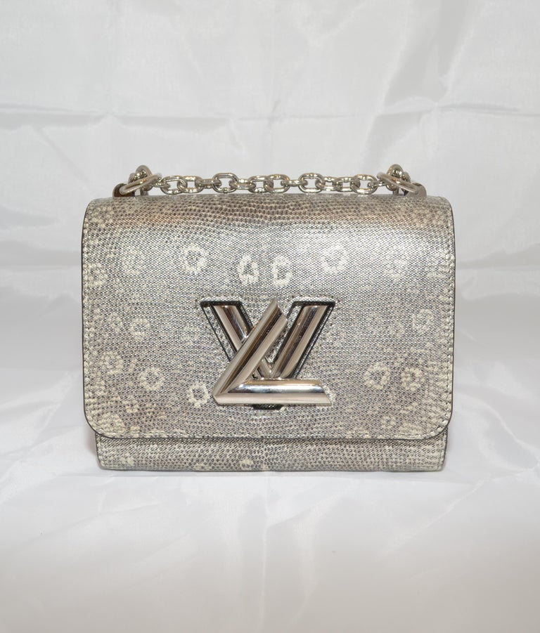 Louis Vuitton Silver Lizard Twist PM Handbag Limited Edition with Cites ...