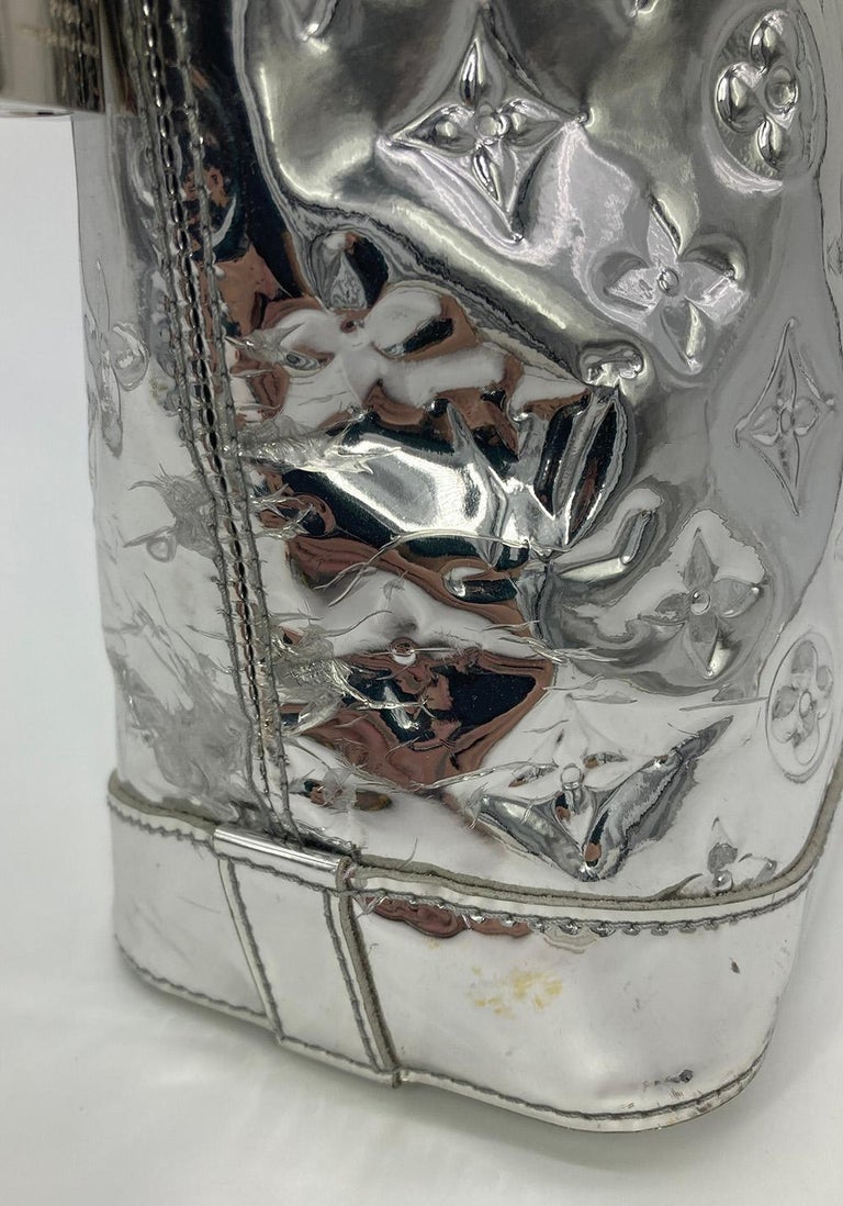 Louis Vuitton Silver Mirror Lockit Bag For Sale at 1stDibs