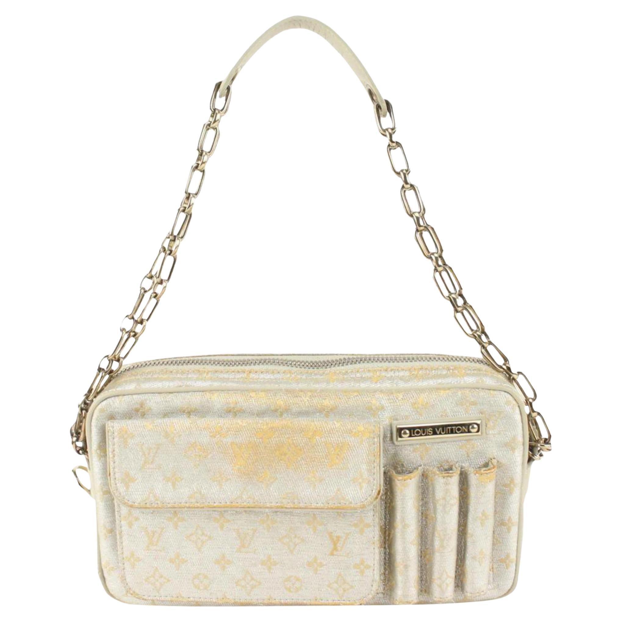 LOUIS VUITTON Limited Edition Monogram Charms Velvet Chains Mini Linda ...