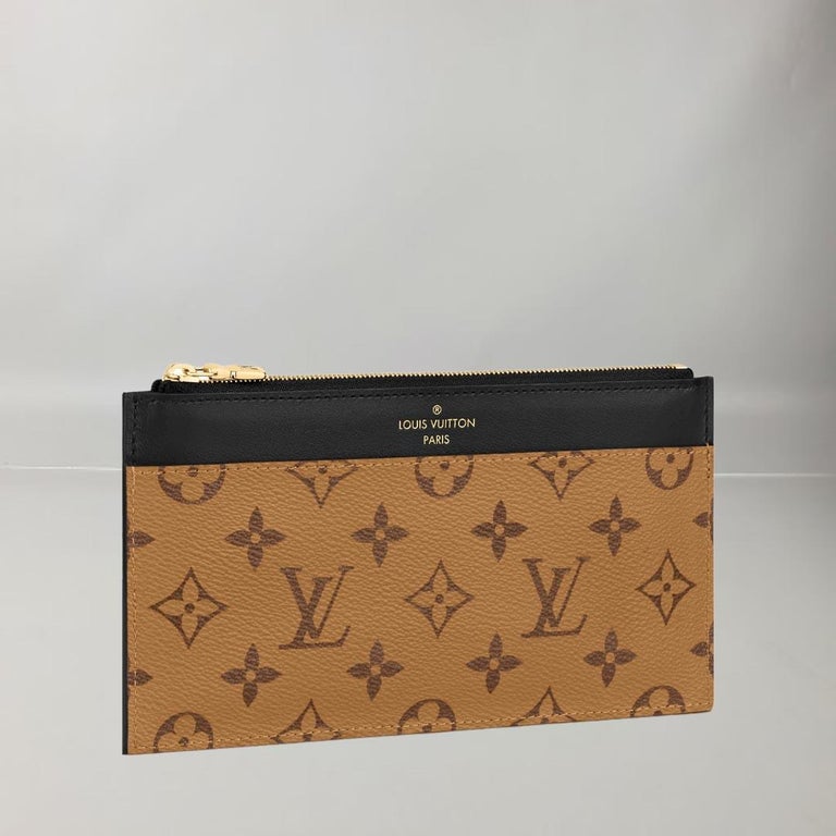Louis Vuitton Slim Wallet Material Monogram Reverse Canvas For Sale at ...