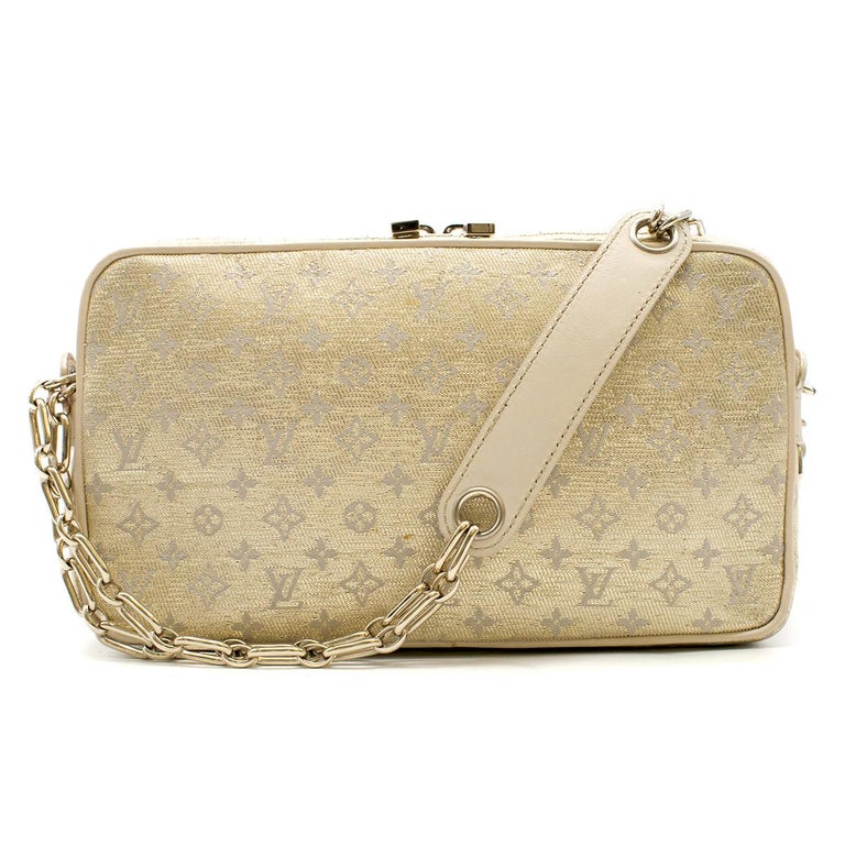 Louis Vuitton Small Gold Limited Edition Monogram Bag at 1stDibs