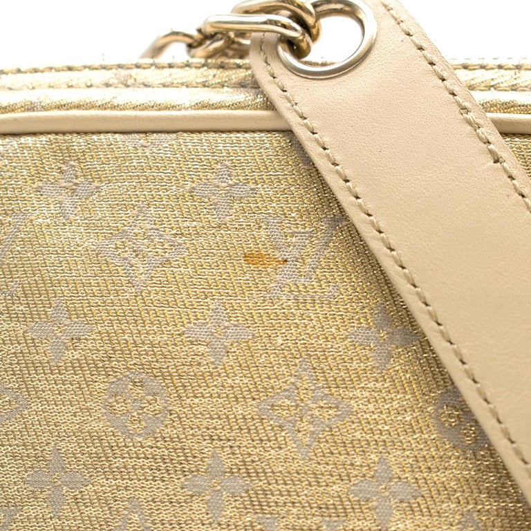 Louis Vuitton Small Gold Limited Edition Monogram Bag at 1stDibs