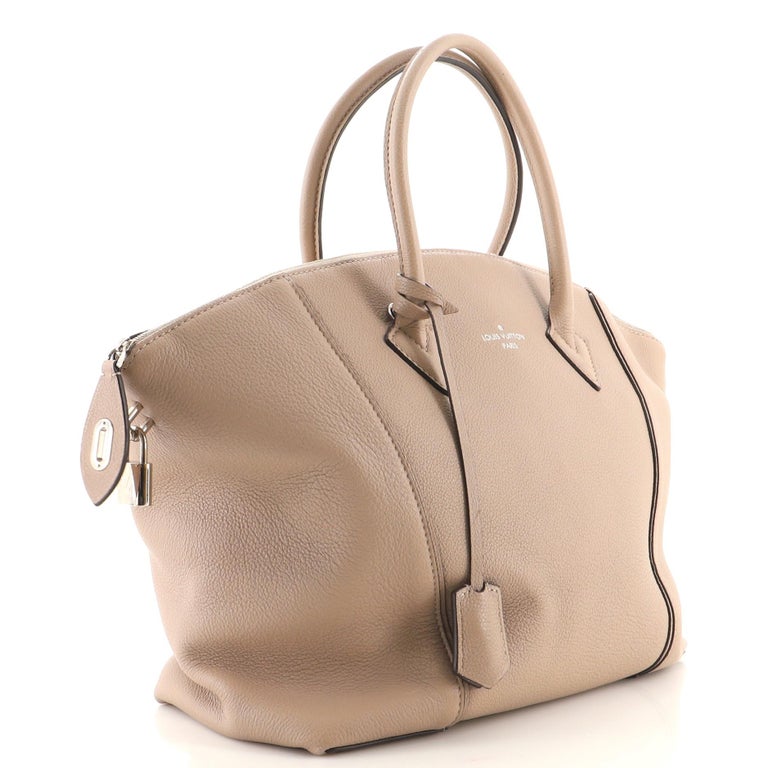 Louis Vuitton Soft Lockit Handbag Leather MM For Sale at 1stDibs