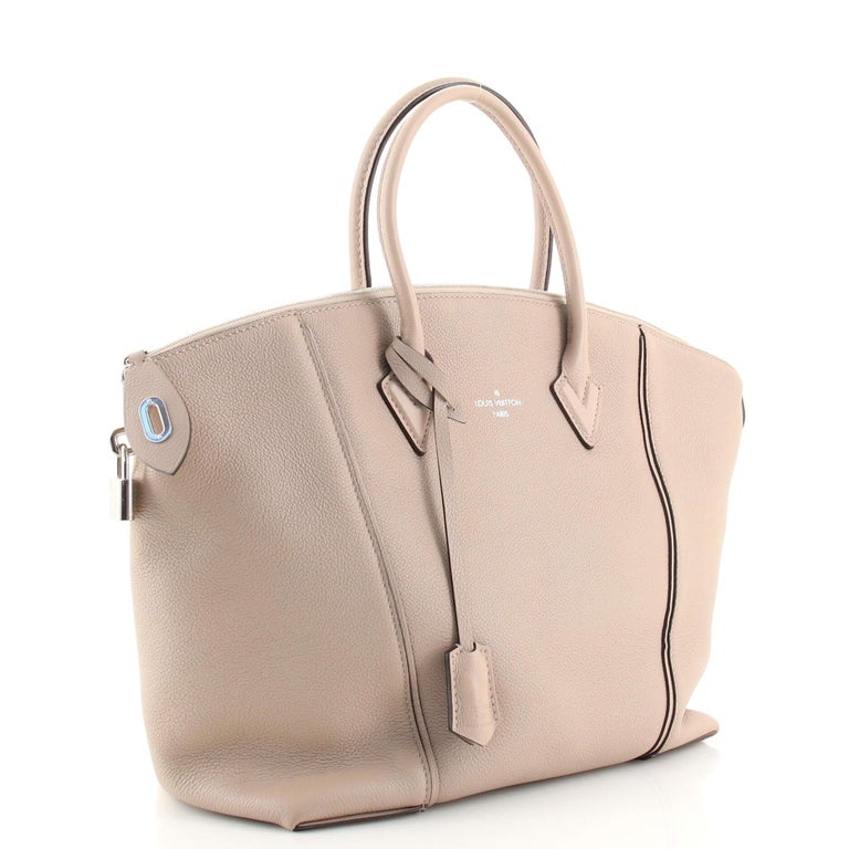 Louis Vuitton Soft Lockit Handbag Leather MM For Sale at 1stDibs