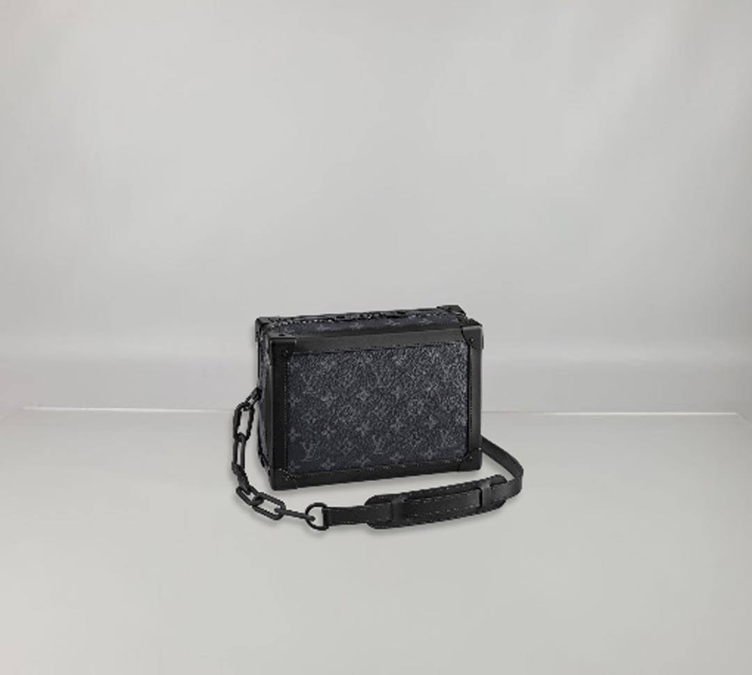 Louis Vuitton Soft Trunk Bag Black Monogram Eclipse Canva For Sale at ...