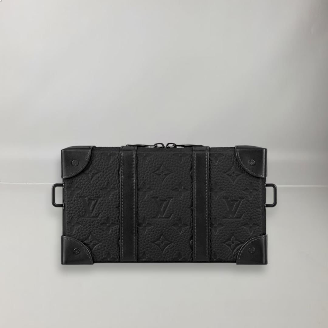 Louis Vuitton Soft Trunk Wallet Black Taurillon Monogram Leather For ...
