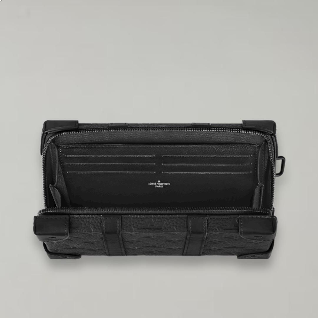 Louis Vuitton Soft Trunk Wallet Black Taurillon Monogram Leather For ...
