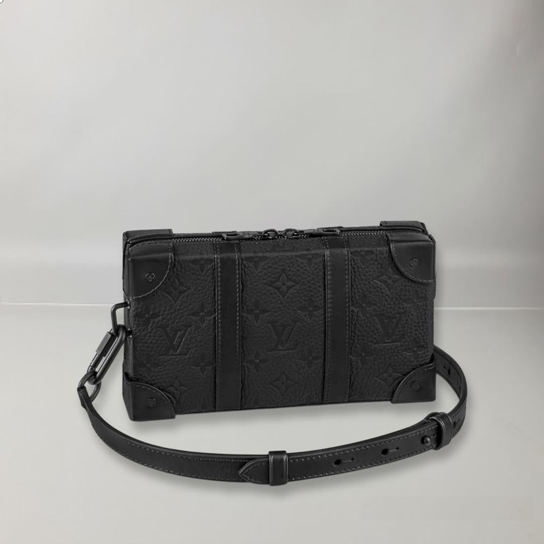 Louis Vuitton Soft Trunk Wallet Black Taurillon Monogram Leather For ...