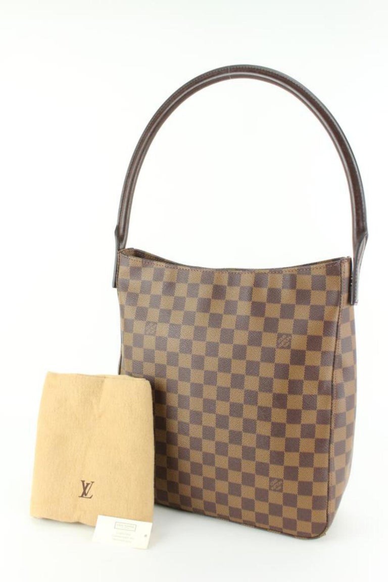 Louis Vuitton Special Order Damier Ebene Looping GM Zip Hobo 69lk817s ...