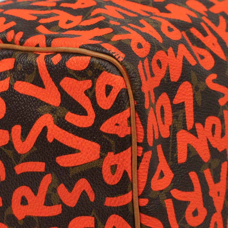LOUIS VUITTON, Speedy 30 Graffiti in red canvas at 1stDibs