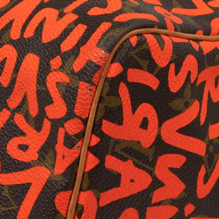 LOUIS VUITTON, Speedy 30 Graffiti in red canvas at 1stDibs
