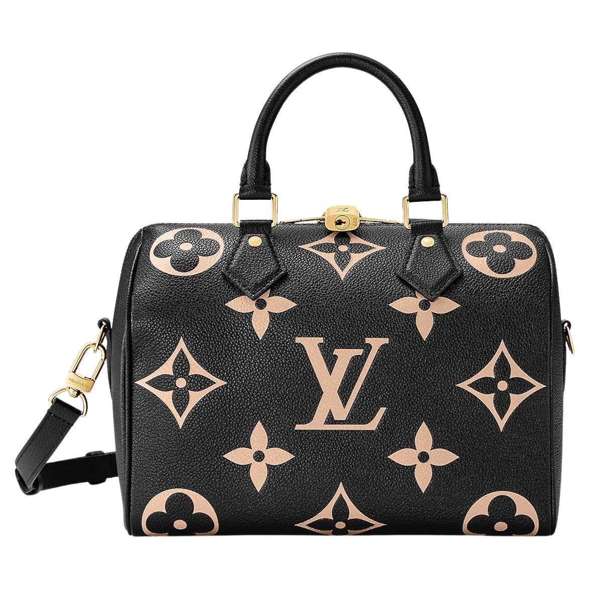 Louis Vuitton Speedy Bandoulière 25 Bag Bicolour Monogram Empreinte ...
