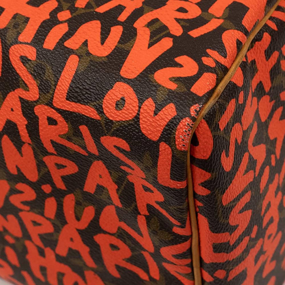LOUIS VUITTON, Speedy Graffiti in brown leather For Sale at 1stDibs ...