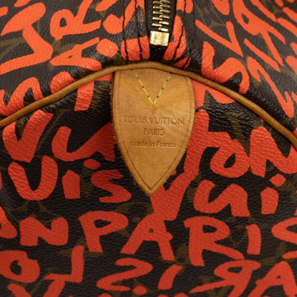 LOUIS VUITTON, Speedy Graffiti in brown leather For Sale at 1stDibs ...