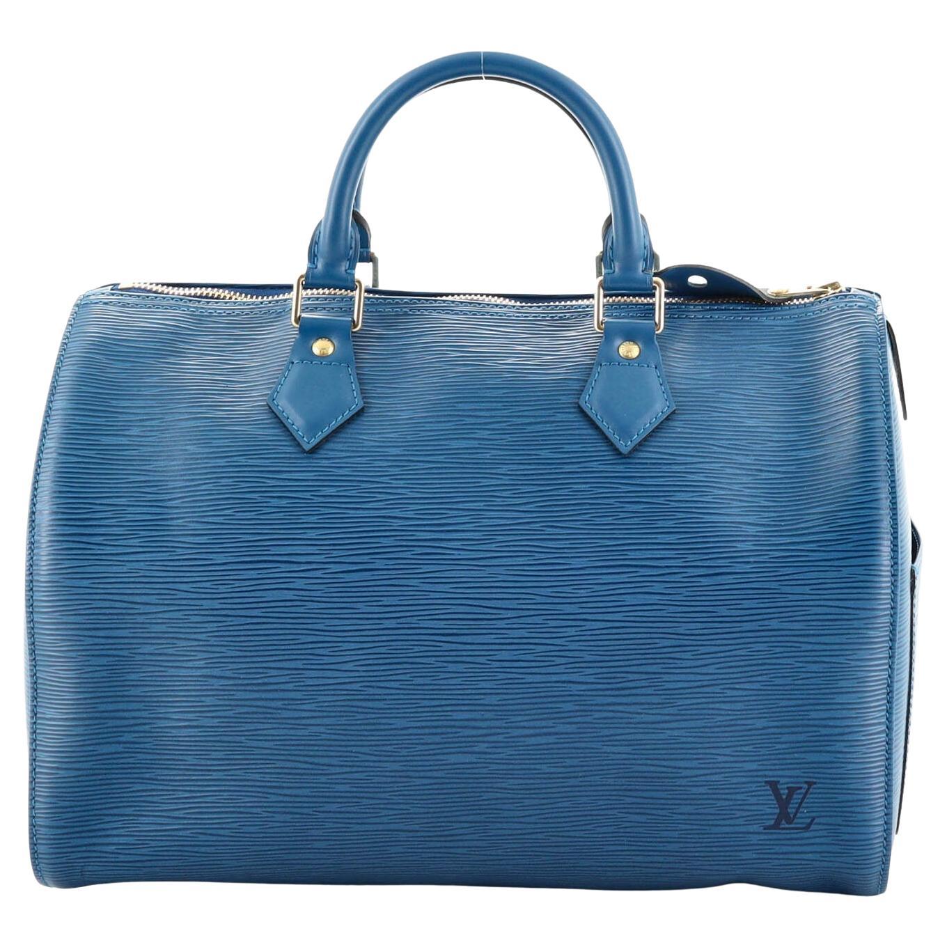 Louis Vuitton Light Blue Suhali Leather L'Epanoui GM bag For Sale at ...