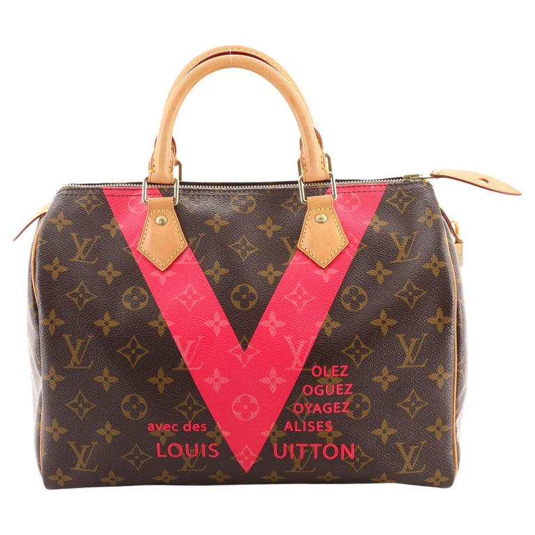 Louis Vuitton Speedy Handbag Limited Edition V Monogram Canvas 30 at ...