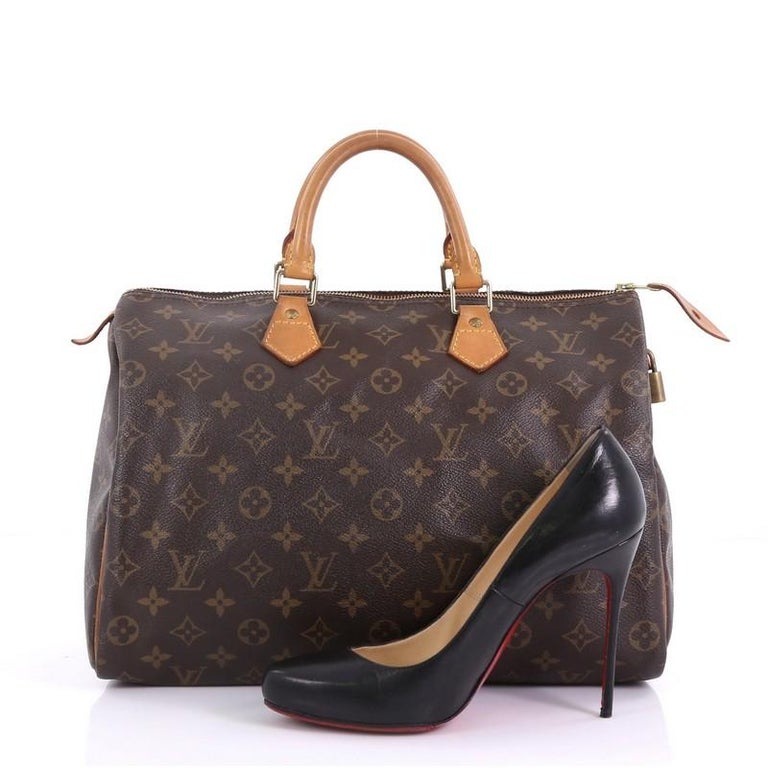 Louis Vuitton Speedy Handbag Monogram Canvas 35 at 1stDibs