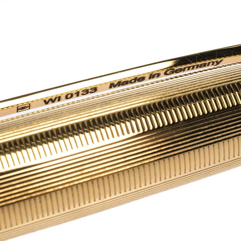 Louis Vuitton Spirit of Louis Vuitton Brown Leather Gold Ballpoint Pen ...