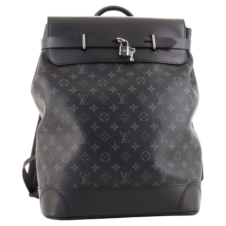 Louis Vuitton Steamer Backpack Monogram Eclipse Canvas For Sale at 1stDibs