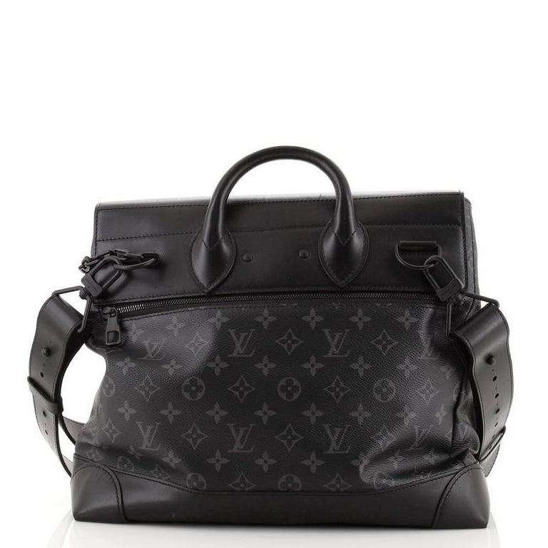 Louis Vuitton Steamer Bag Monogram Eclipse Canvas PM at 1stDibs