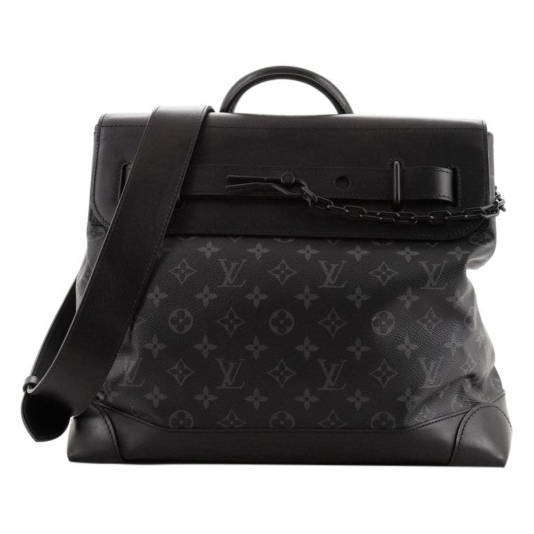 Louis Vuitton Steamer Bag Monogram Eclipse Canvas PM at 1stDibs