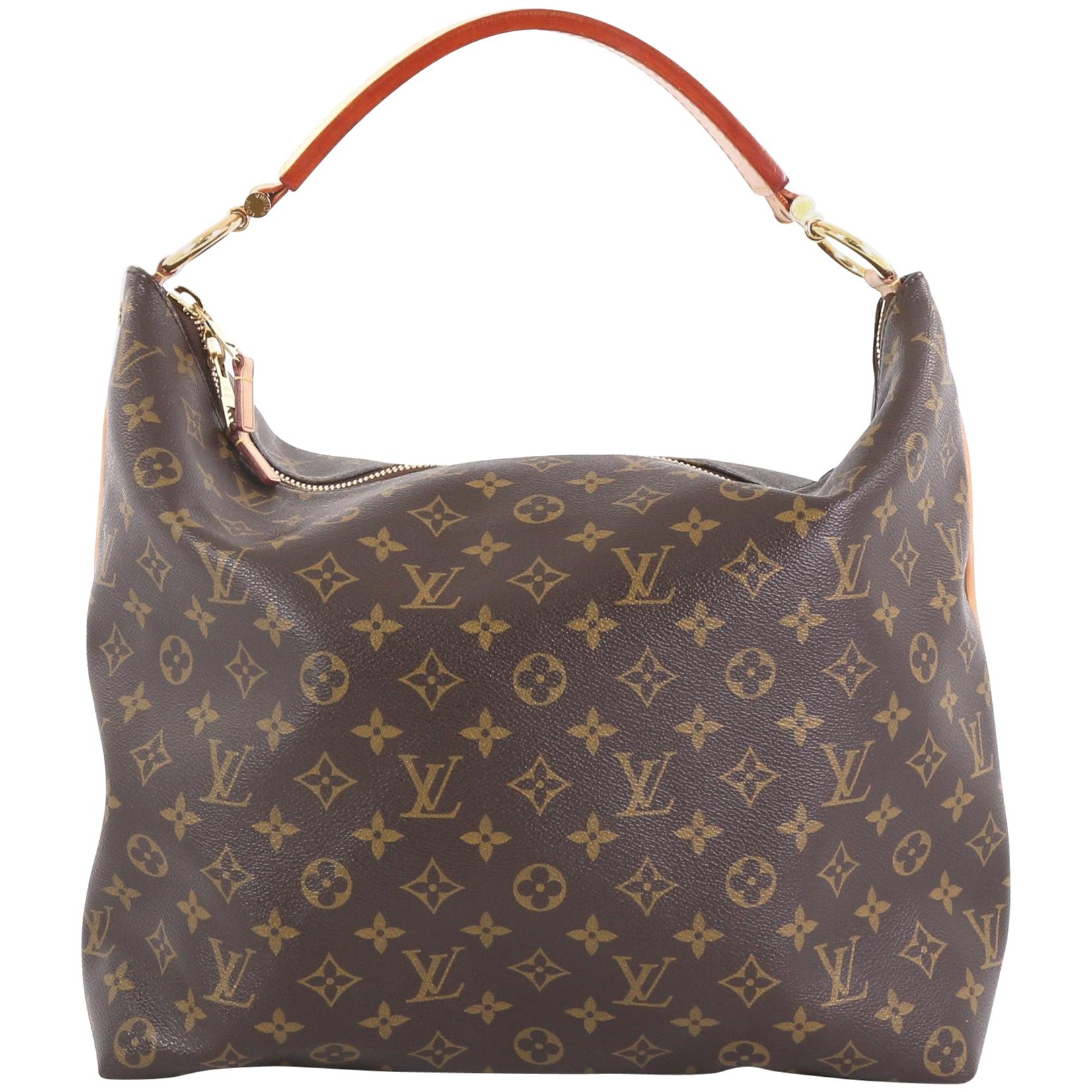 Louis Vuitton Sully Handbag Monogram Canvas MM at 1stDibs