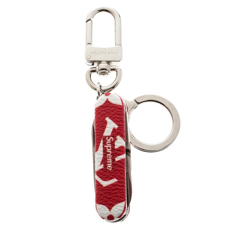Louis Vuitton Supreme Red Pocket Swiss Army Knife Key Ring / Keychain ...