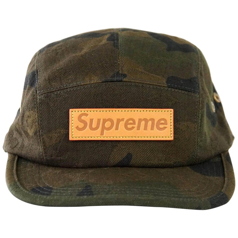 Louis Vuitton Supreme X Limited Edition 5 Panels Camouflage Cap at ...