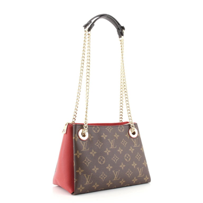 Louis Vuitton Surene Handbag Monogram Canvas with Leather BB at 1stDibs